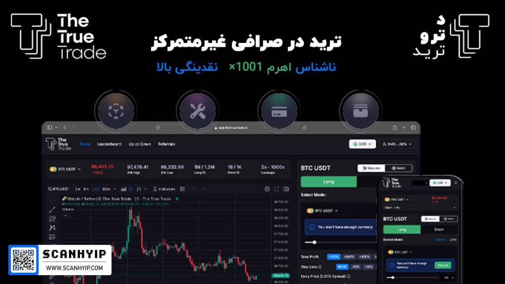 صرافی The True Trade پلتفرم غیرمتمرکز ترو ترید TTT - اسکن هایپ